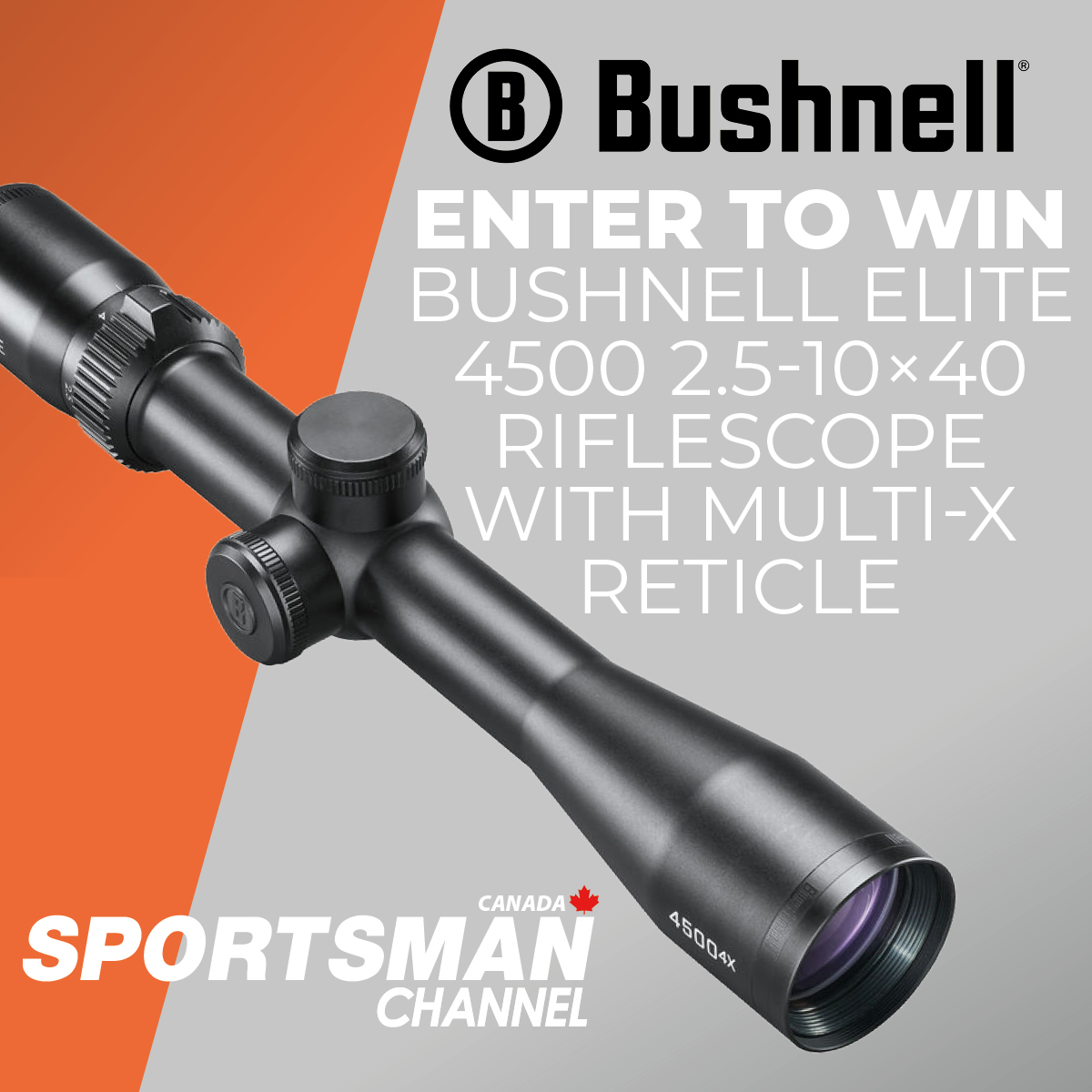 Enter to Win the Bushnell Elite 4500 2.5-10x40 Riflescope with Multi-X ...
